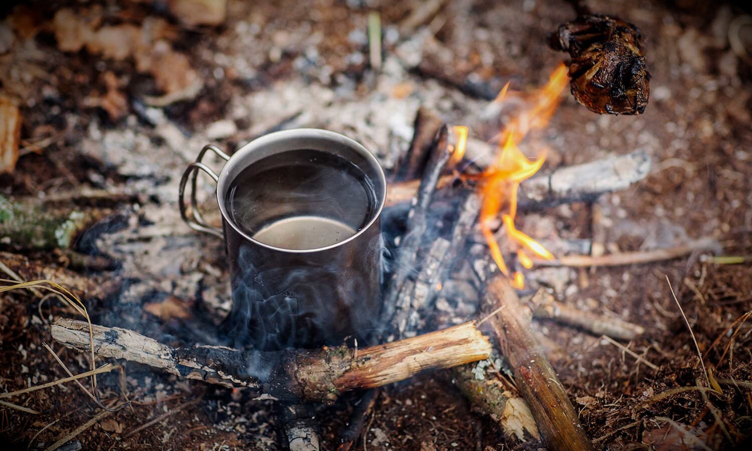 Stainless Steel Campfire Mug: Bushcraft Outdoor Adventure Cup - Etsy