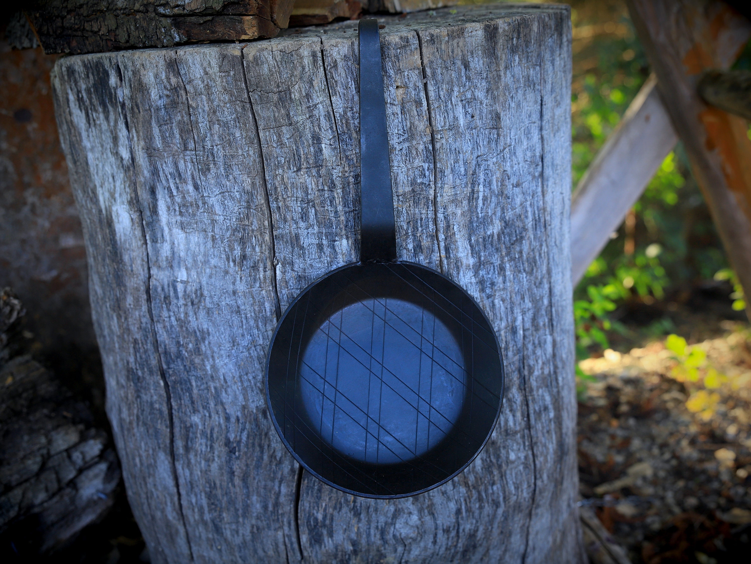 Hand-forged Iron Campfire Pan: Bushcraft & Medieval Cooking - Etsy