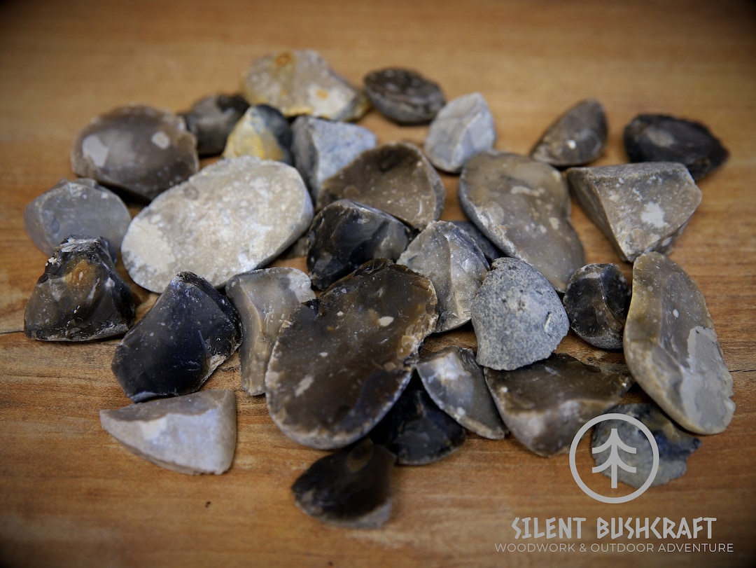 Baltic Sea Flint Stones - Make Sparks/ignite a Fire! - for Bushcraft ...