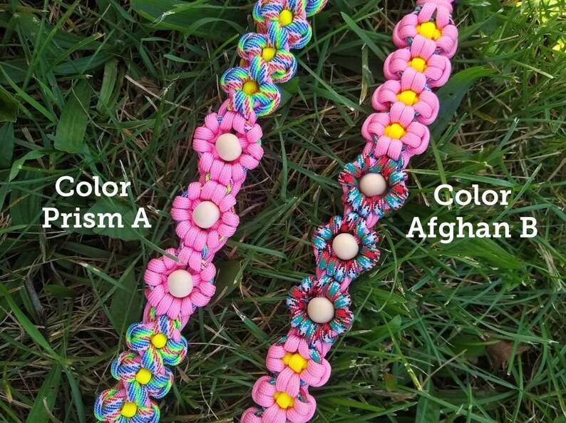 Flower Paracord Collar - Etsy