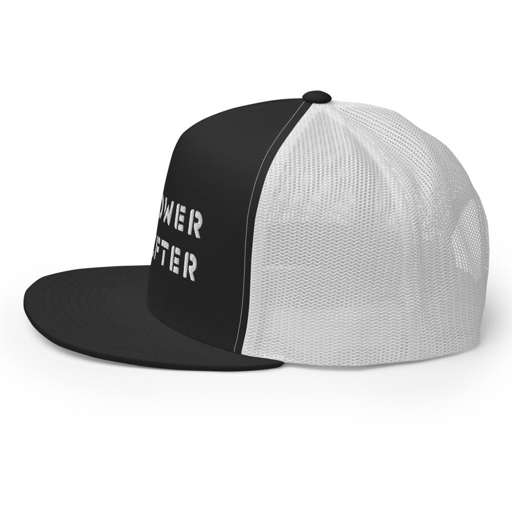 EMBROIDERED POWER LIFTER Gym Trucker Cap - Hat - Etsy