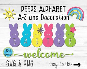 Easter Peeps Clipart - Etsy