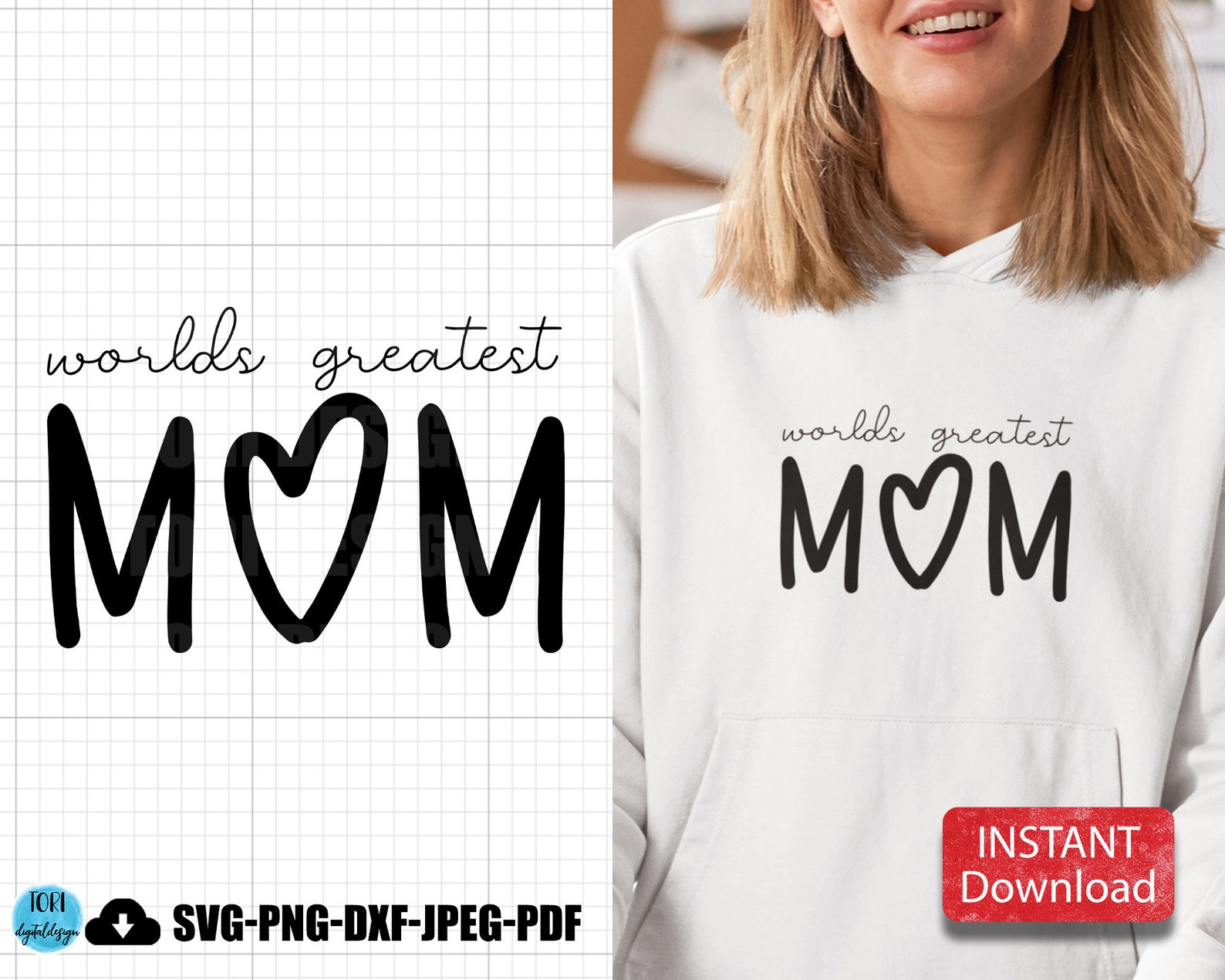 World Greatest Mom Svg Mothers Day Svg Mom Life Svg Mama | Etsy