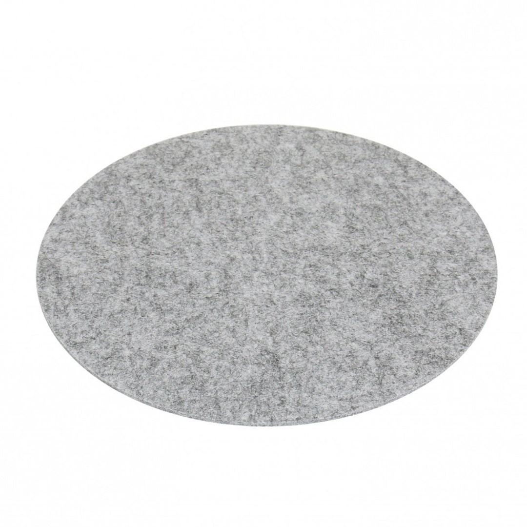 Felt Pad 33 Cm Round Grey - Circular Felt Mat One-sided 4 Mm - Etsy