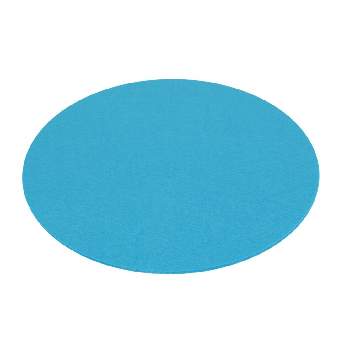 Felt Pad 33 Cm Round Blue - Circular Felt Mat One-sided 4 Mm - Etsy
