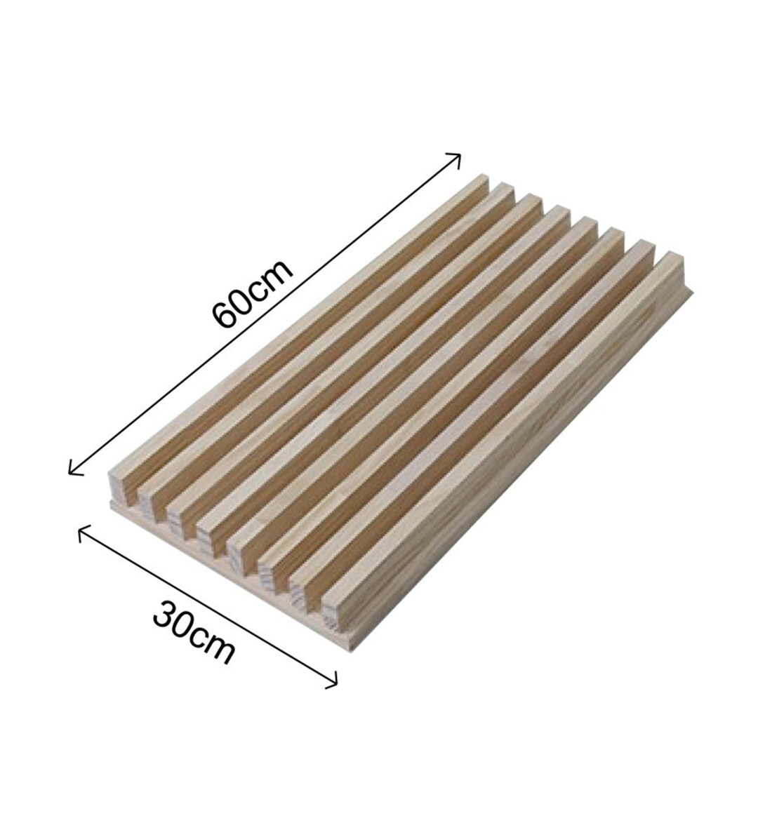 Acoustic Wall Panel 60 X 30 Cm Multiplex Beech - Etsy