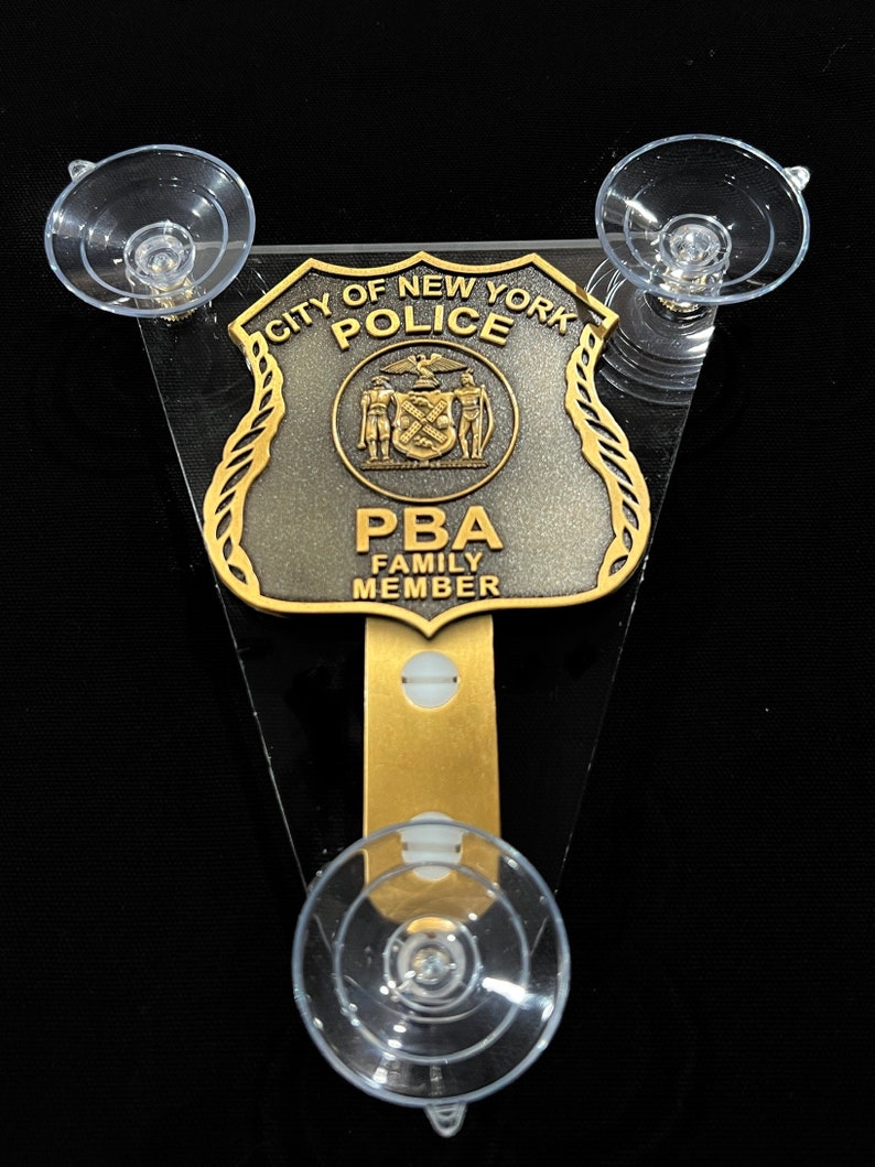 NYPD City of New York Police NYC PBA Family Member Car Window Shield ...