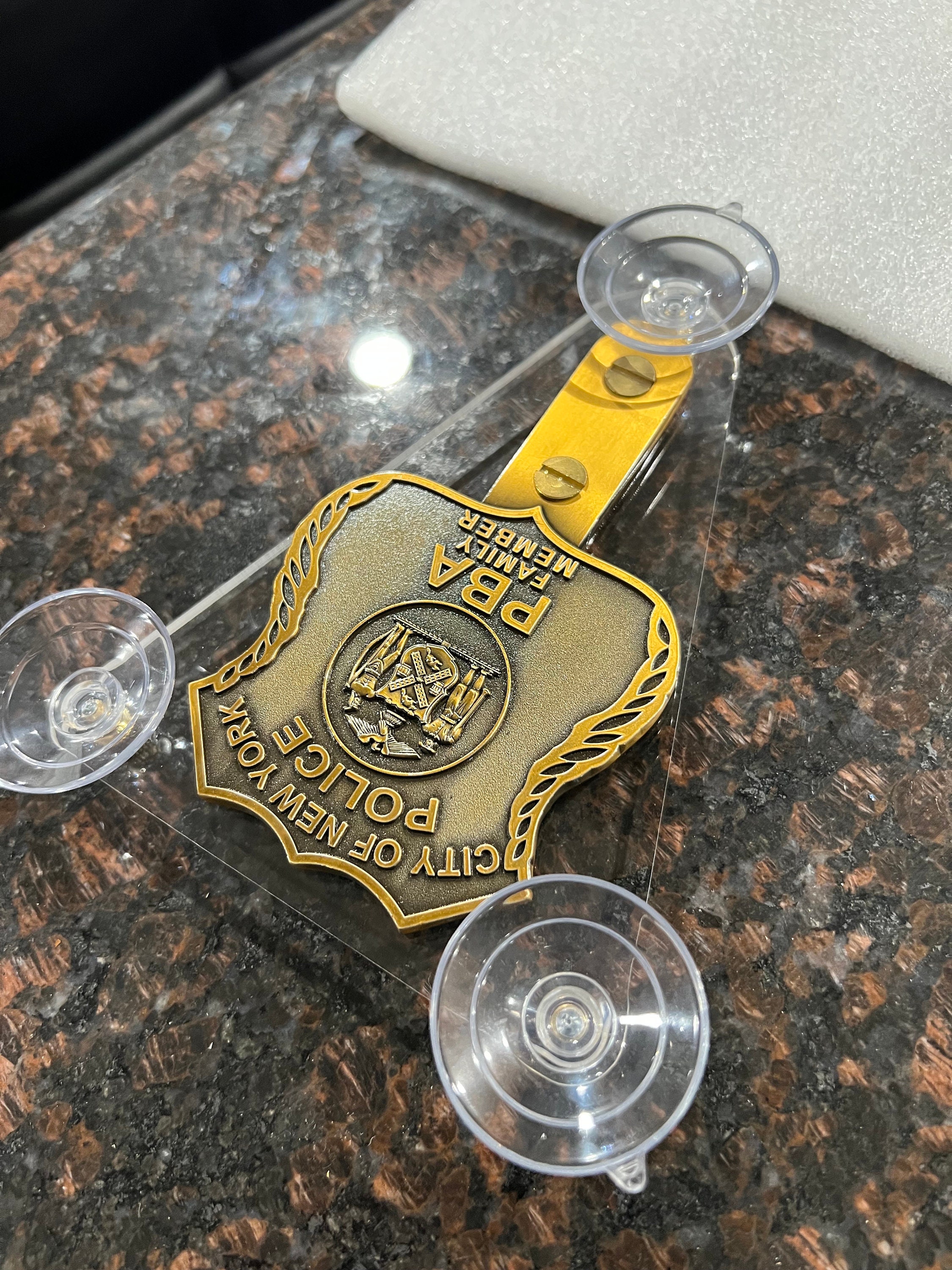 NYPD City of New York Police NYC PBA Family Member Car Window Shield ...