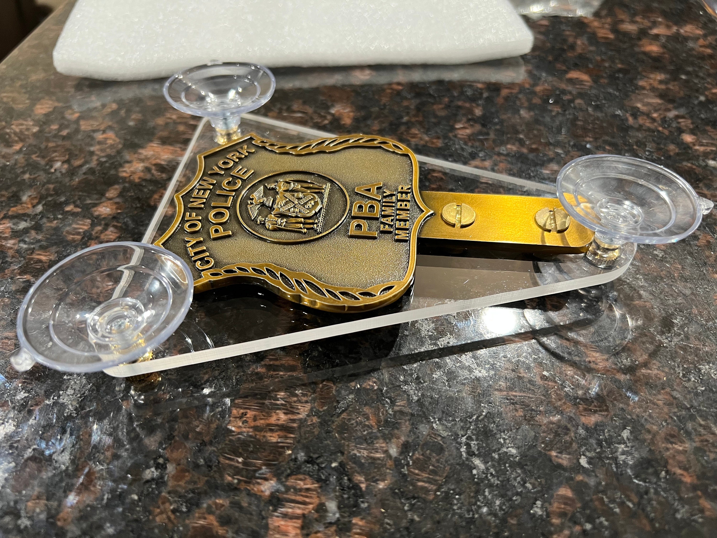 NYPD City of New York Police NYC PBA Family Member Car Window Shield ...