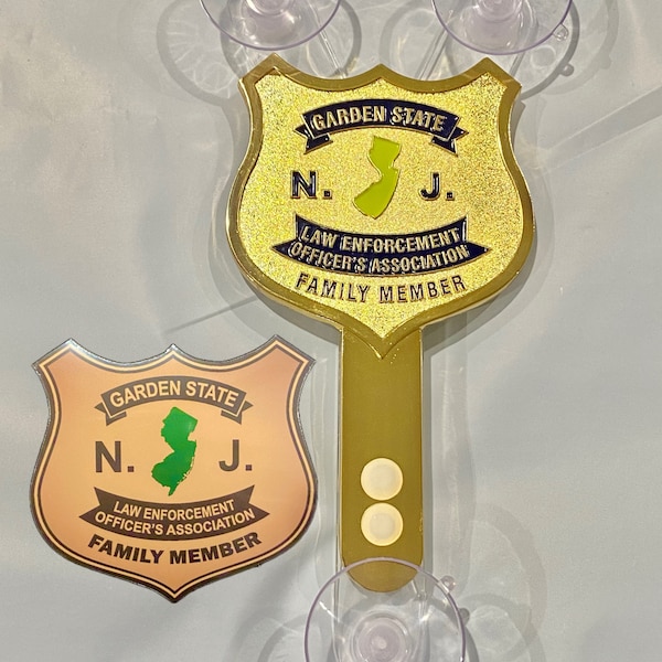 Gold Police Shield Decal - Etsy