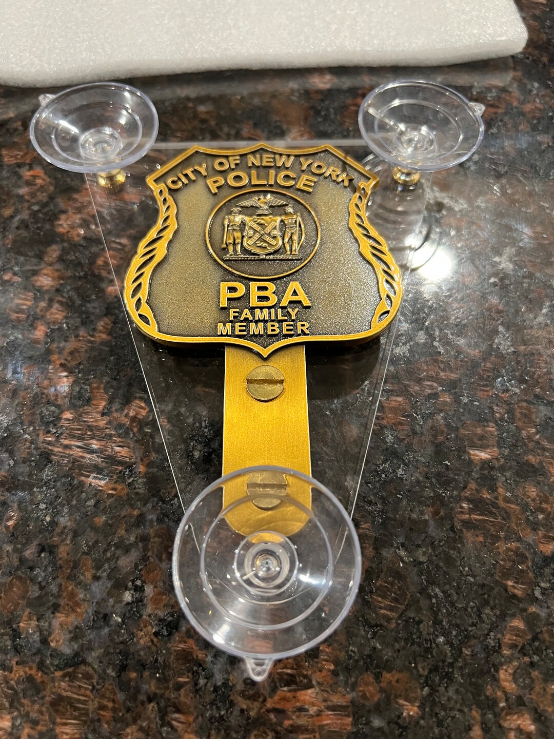 NYPD City of New York Police NYC PBA Family Member Car Window Shield ...