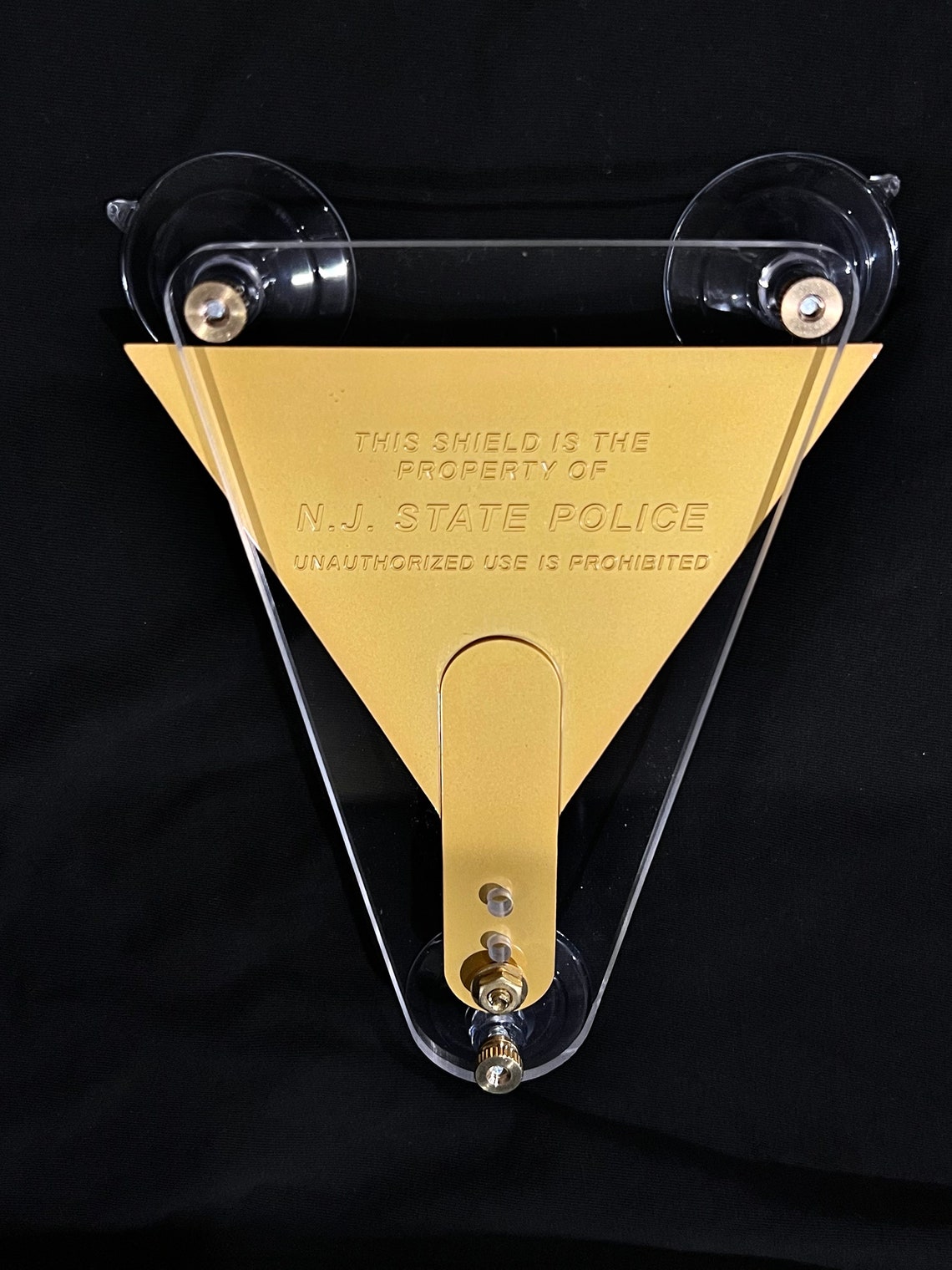 NJ State Police Gold Supporter Family Member Fop Pba Car Window Shield ...