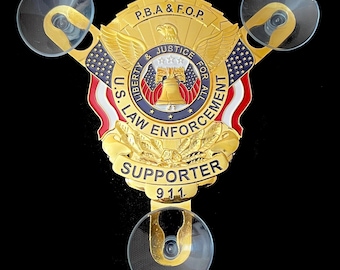 Police Car Windshield Badge - Etsy