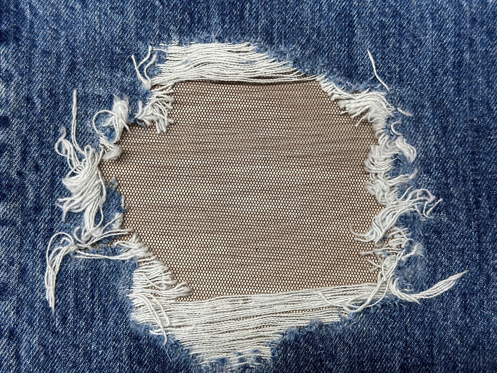 Fishnet Lace Patches for Denim Holes Black Peek a Boo Patch Hole ...