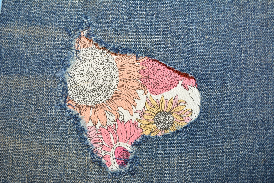 Pink White Flowers Patch 3 Units 4.5 in X 4.5 in Bandana - Etsy