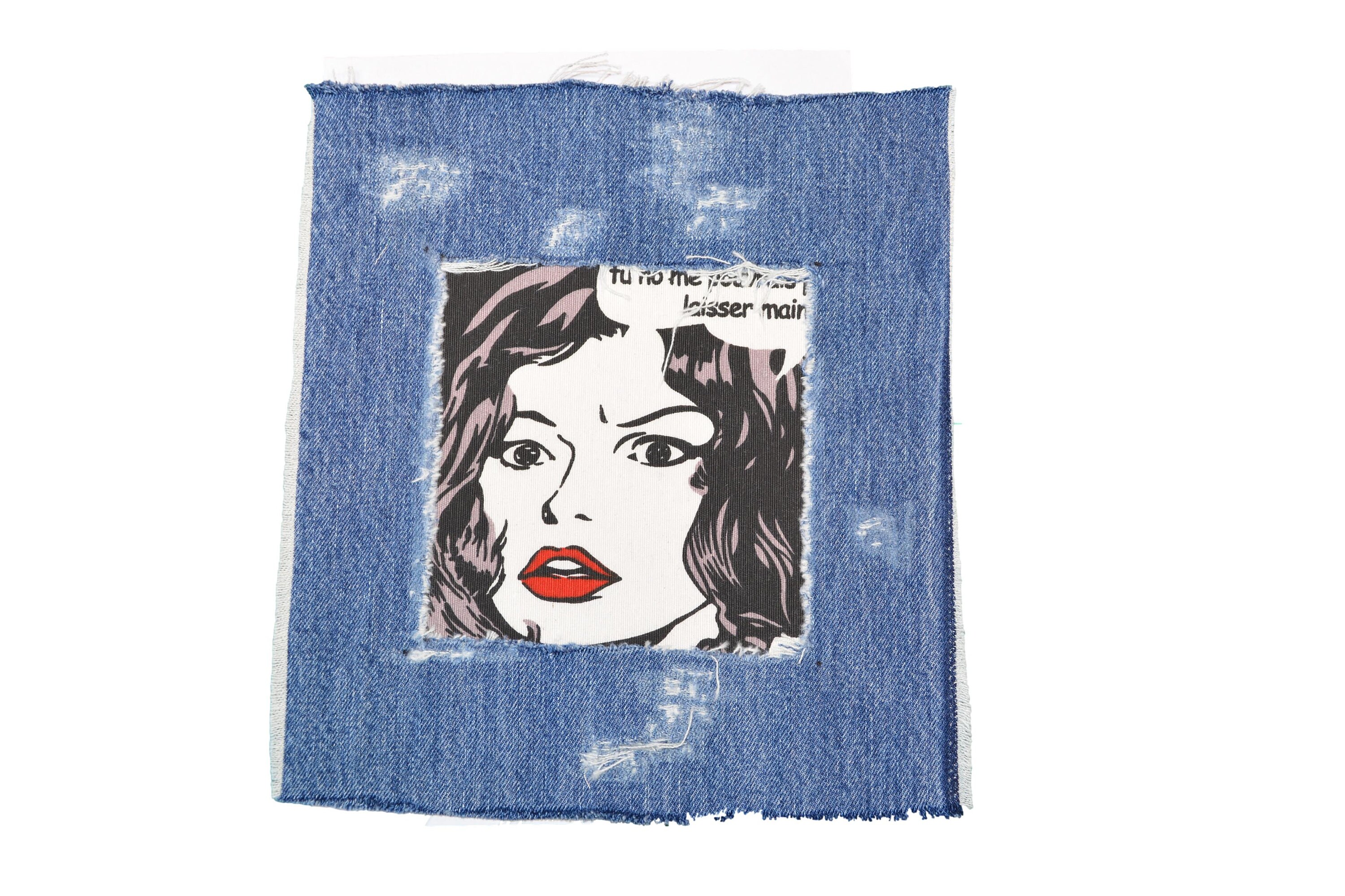 Big Patches for Jackets Denim Iron on Patch Woman's Face Patch - Etsy