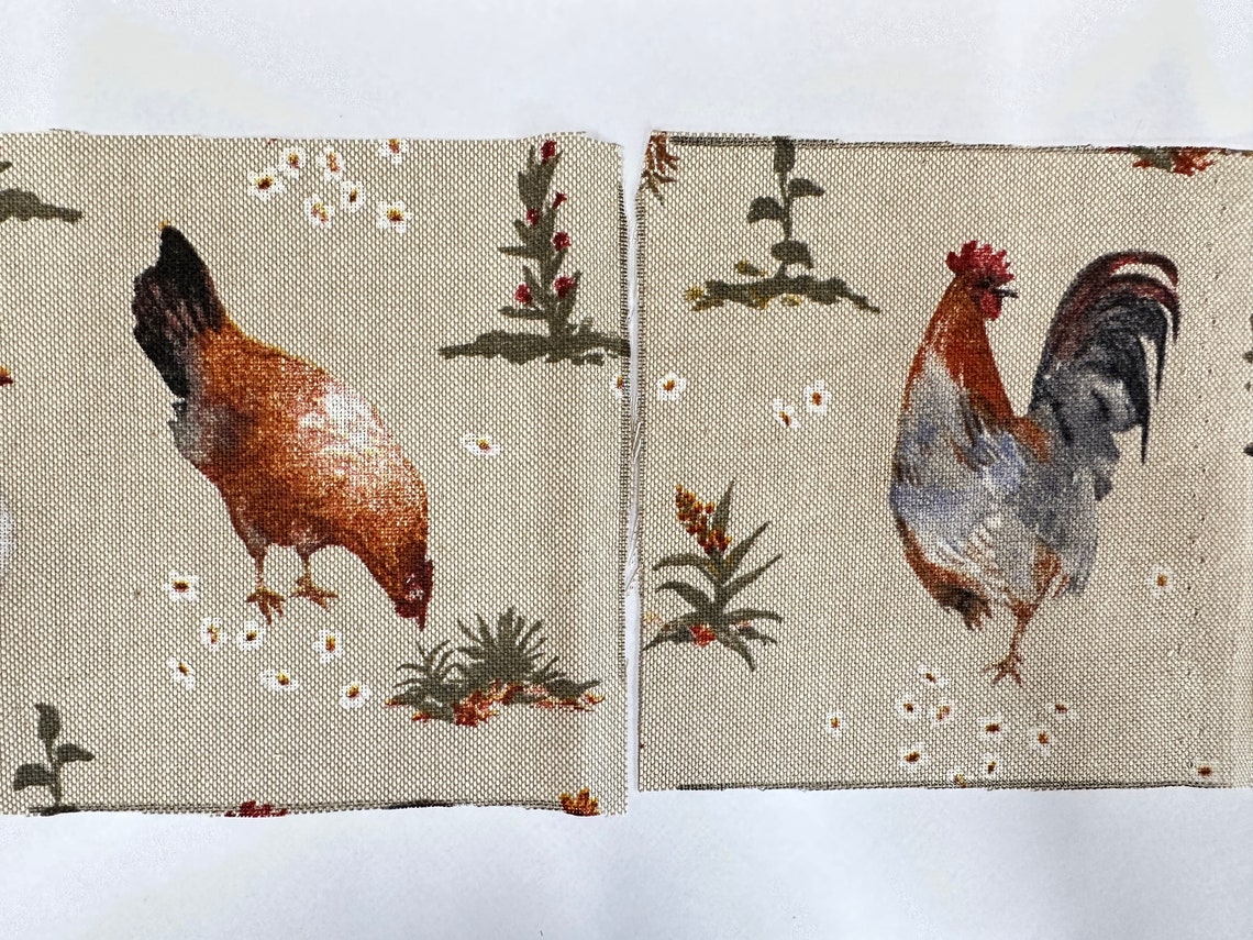 Two Different Chicken Pictures Patches Chicken Lovers Peek a Boo ...