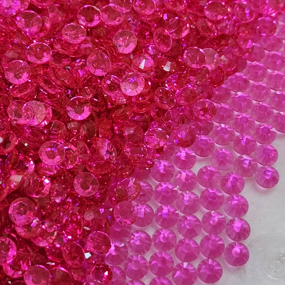 Mambo Pink Pop of Color Transparent Non-hot Fix Resin - Etsy