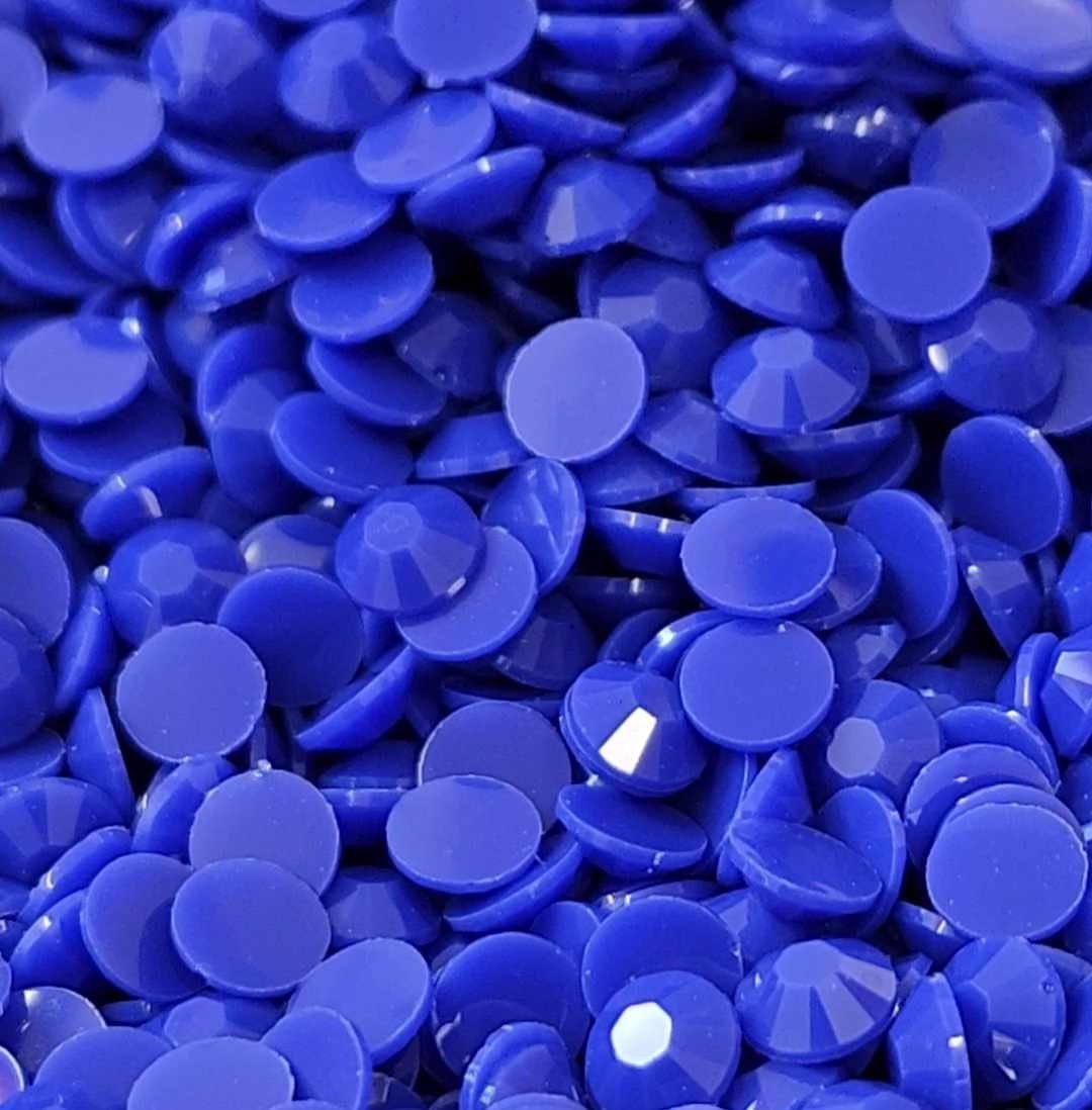 Cobalt OPAQUE Jelly Solid - No AB Coating - Resin Rhinestones - 1000 ...