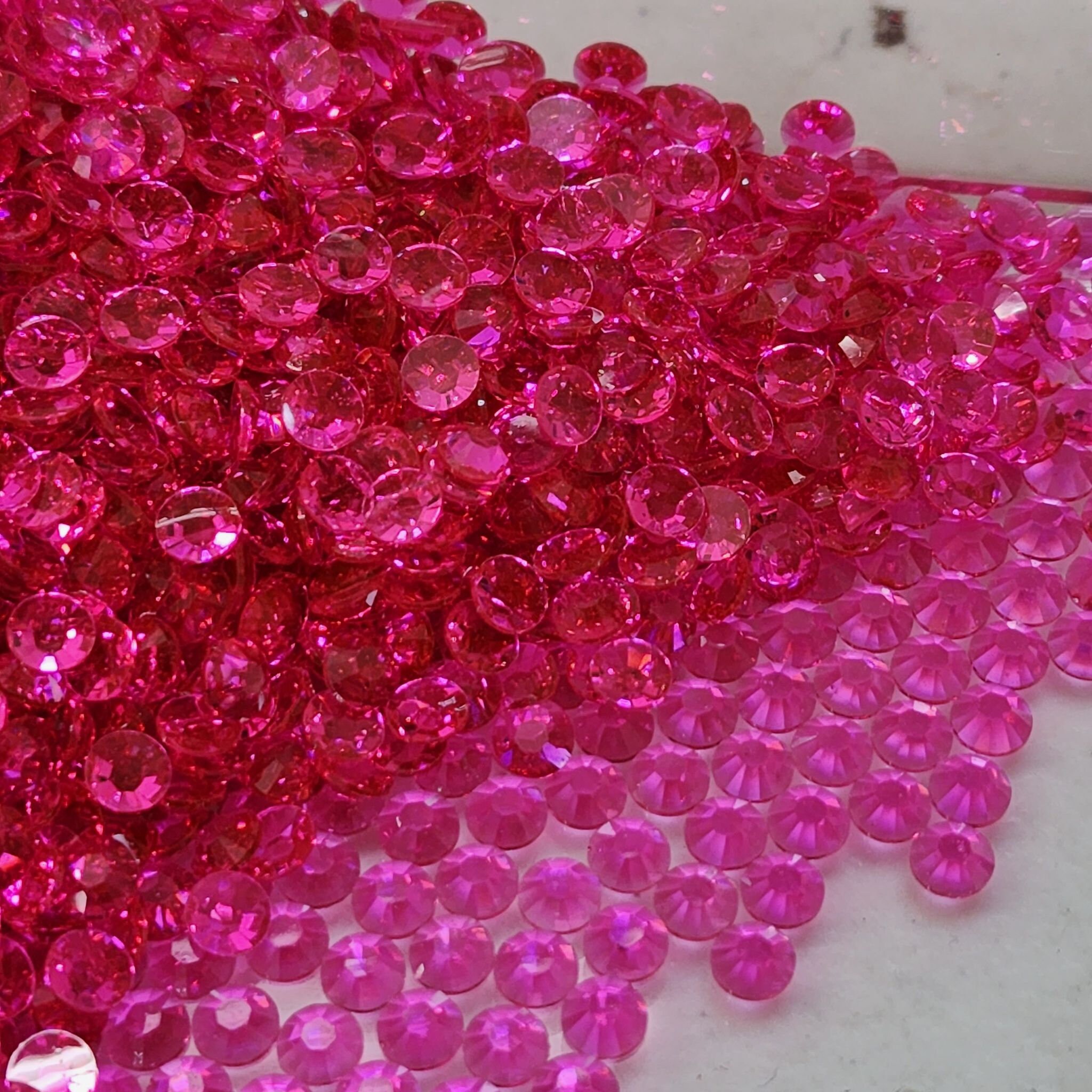 Mambo Pink Pop of Color Transparent Non-hot Fix Resin - Etsy