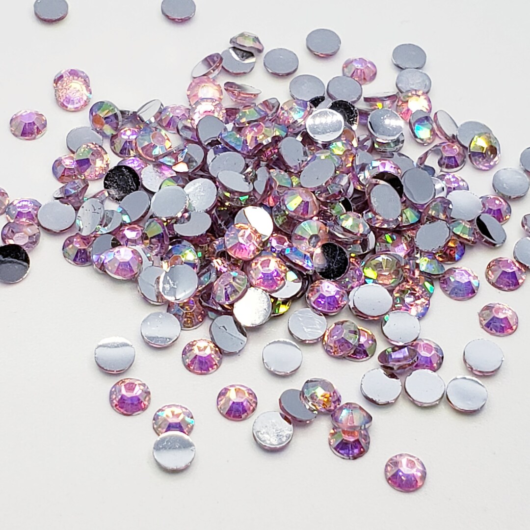 Pink Lavender AB Resin Flatback Rhinestone - 3mm, 4mm, 5mm, 6mm ...