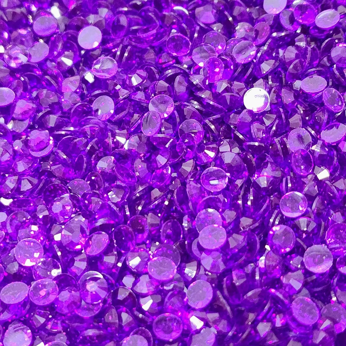 Majestic Violet Pop of Color Transparent Non-hot Fix Resin Rhinestones ...