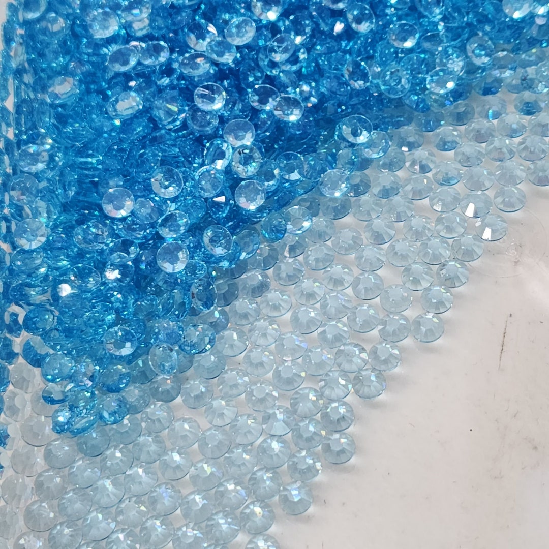 Bahama Blue- Pop of Color Transparent Non-hot Fix Resin Rhinestones ...