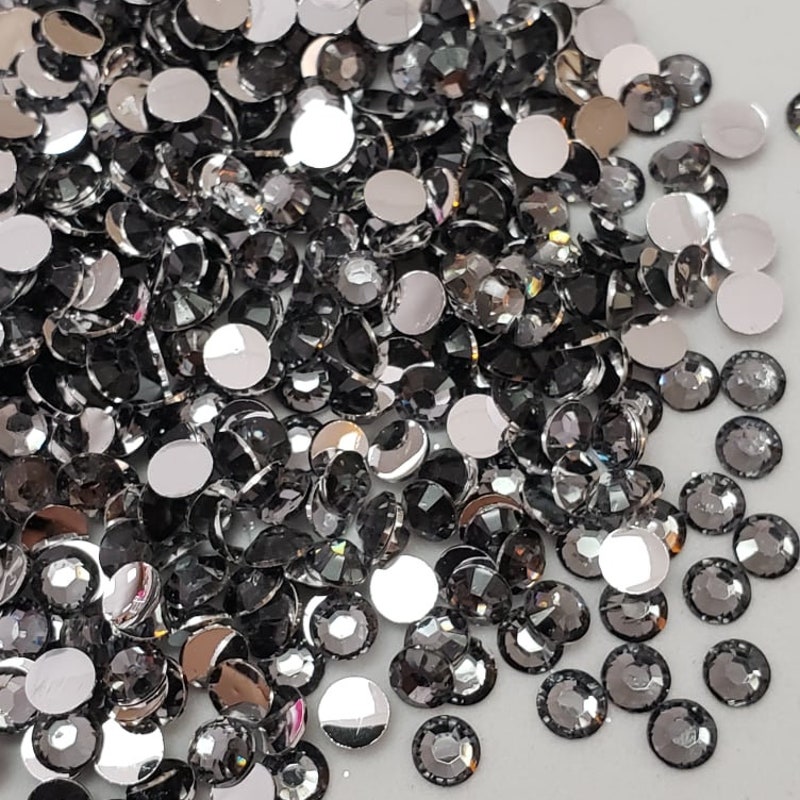 Black Rhinestone Buttons - Etsy