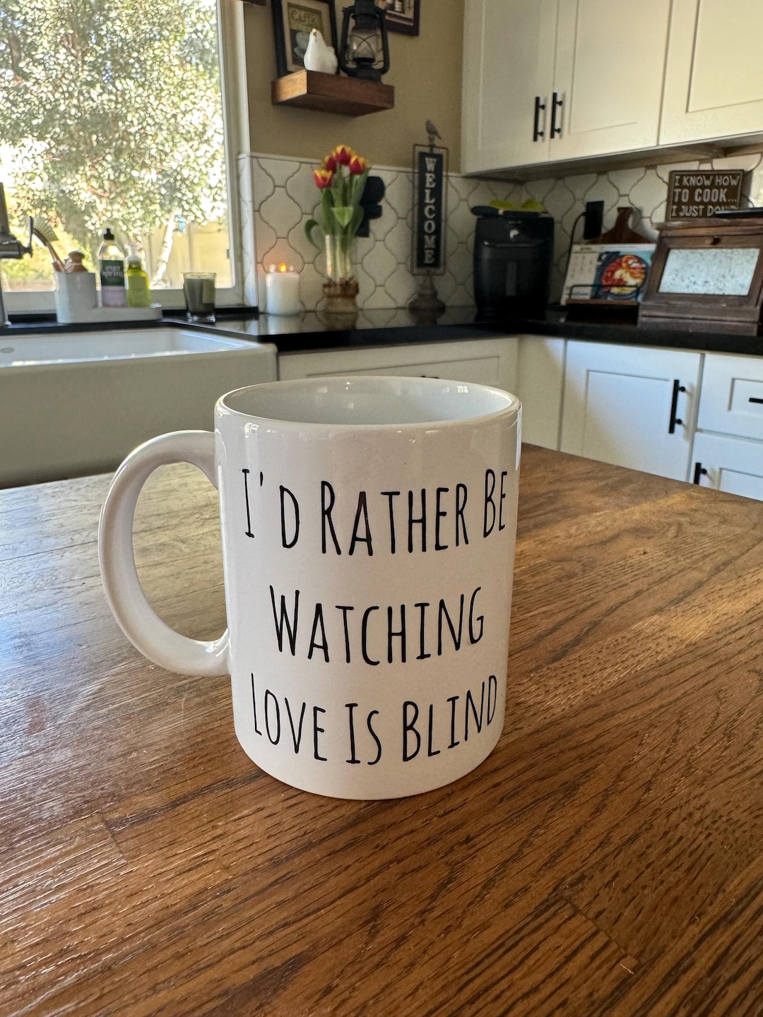 Love is Blind White Mug – Reality TV Show Fan Gift (11oz) - Etsy