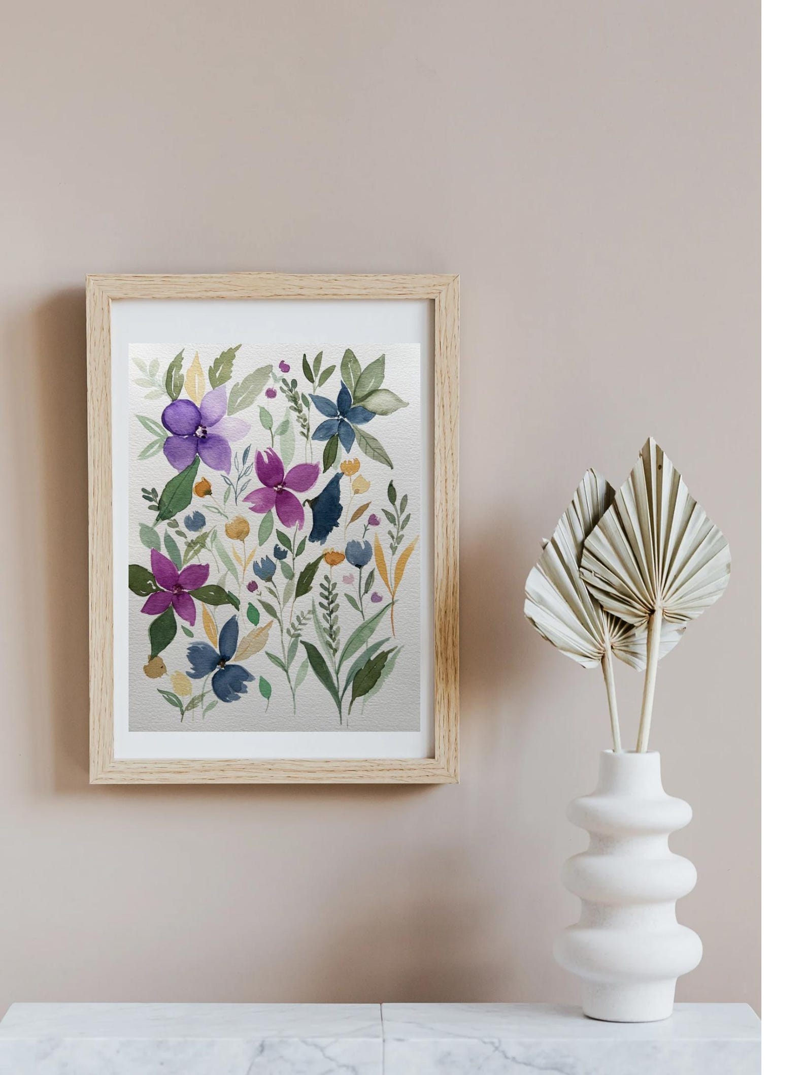 Watercolor Spring Colors, Hand Painted, Original Artwork, 9x12inch. - Etsy