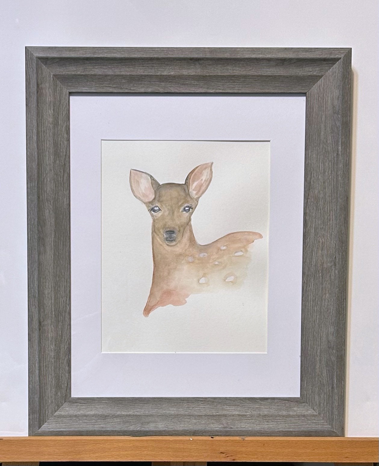 Little Bambi, Original Watercolor Painting. 9x12 Inch - Etsy