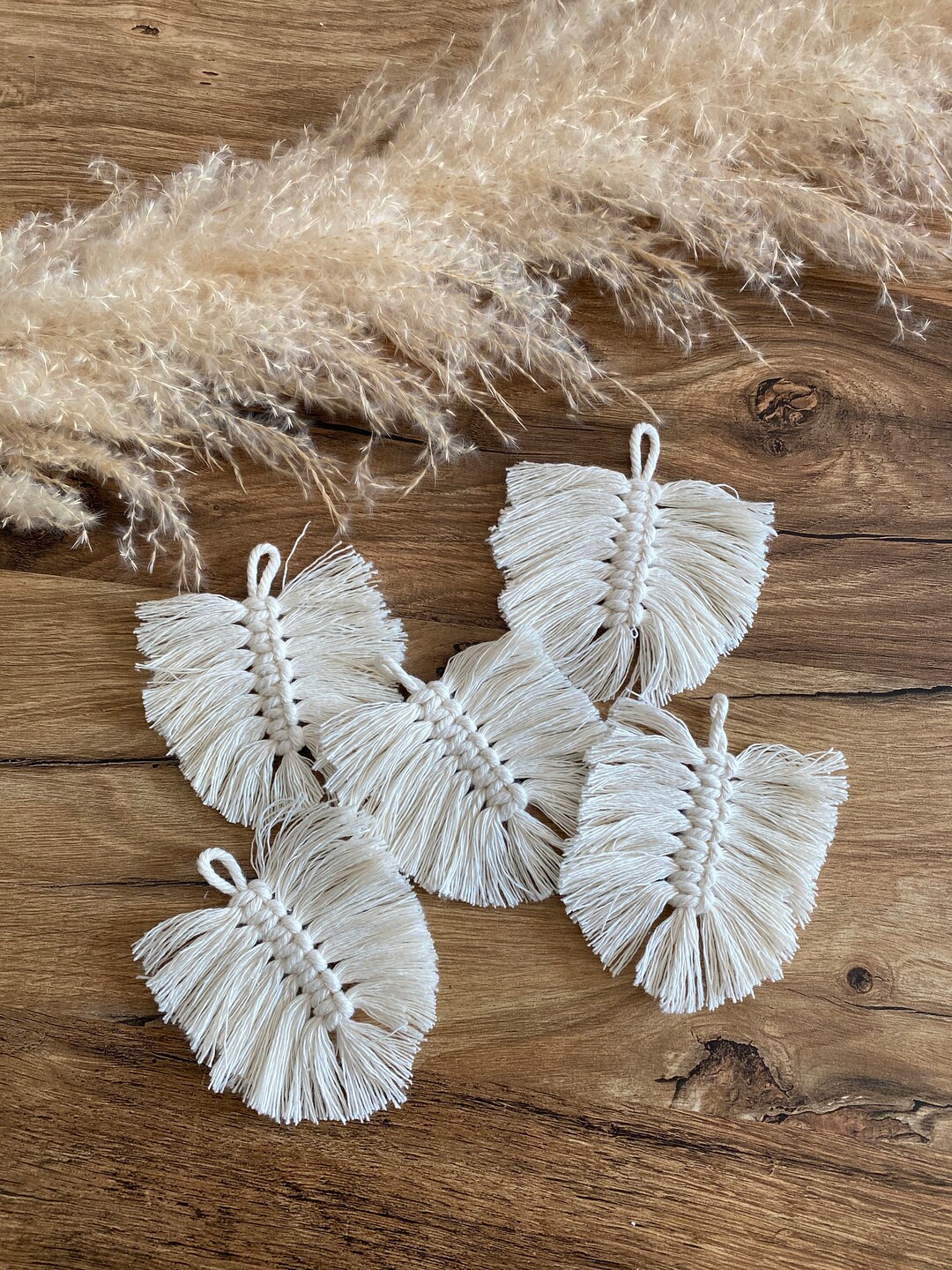 Makramee Feder einzeln Anhänger - Etsy.de