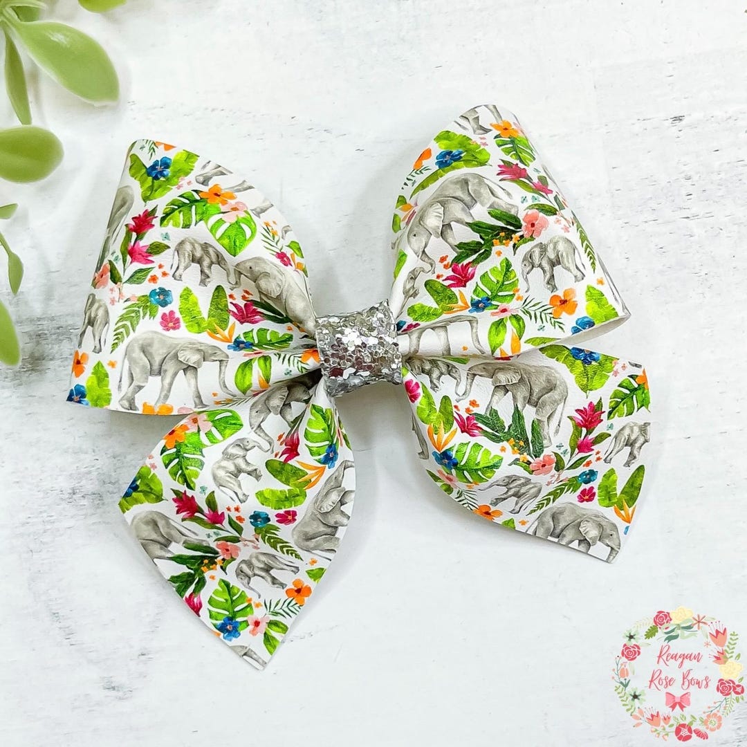 Elephant Hair Bows for Little Girls, Jungle Gifts for Toddler Girl ...