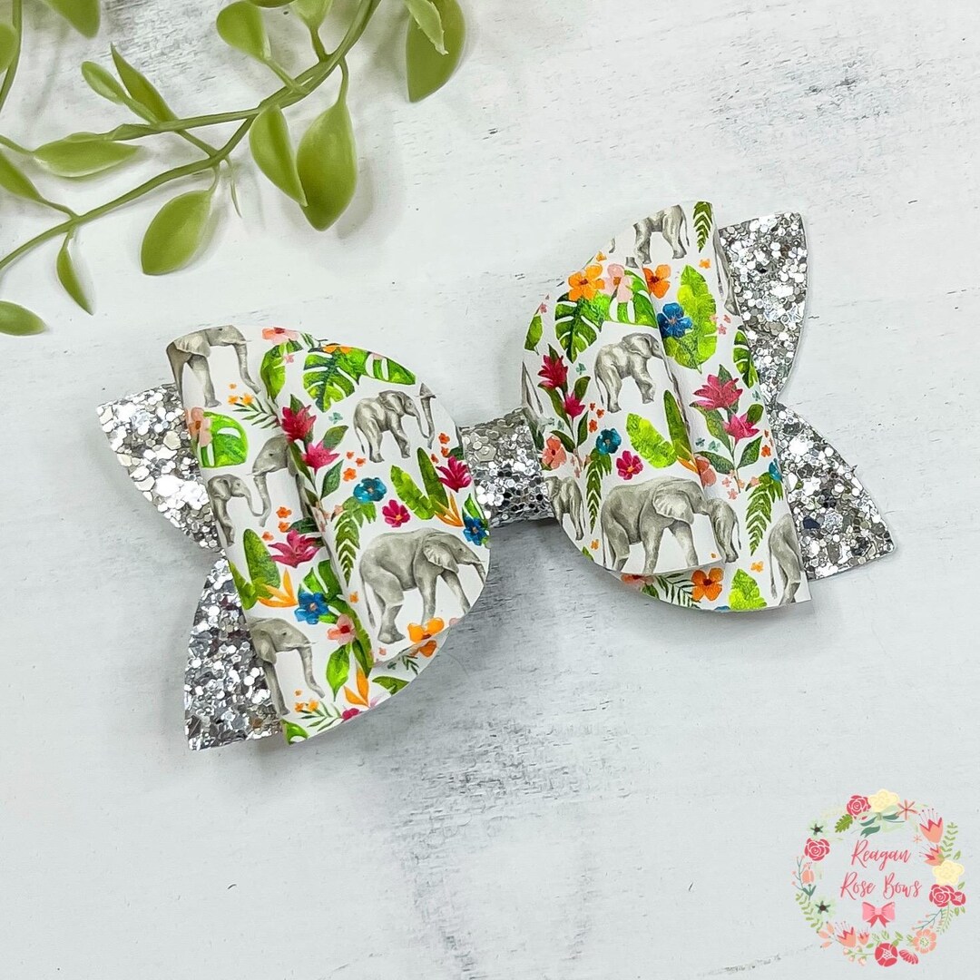 Elephant Hair Bows for Little Girls, Jungle Gifts for Toddler Girl ...