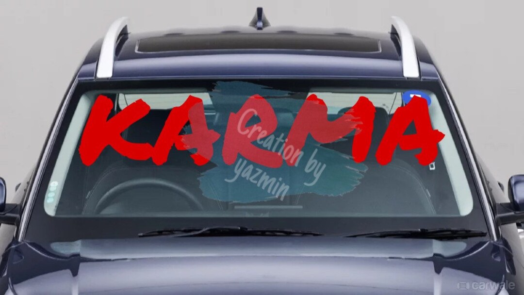 Karma Car Decal, Karma Sticker, Karma Decal, Winshield Decal , Karma ...