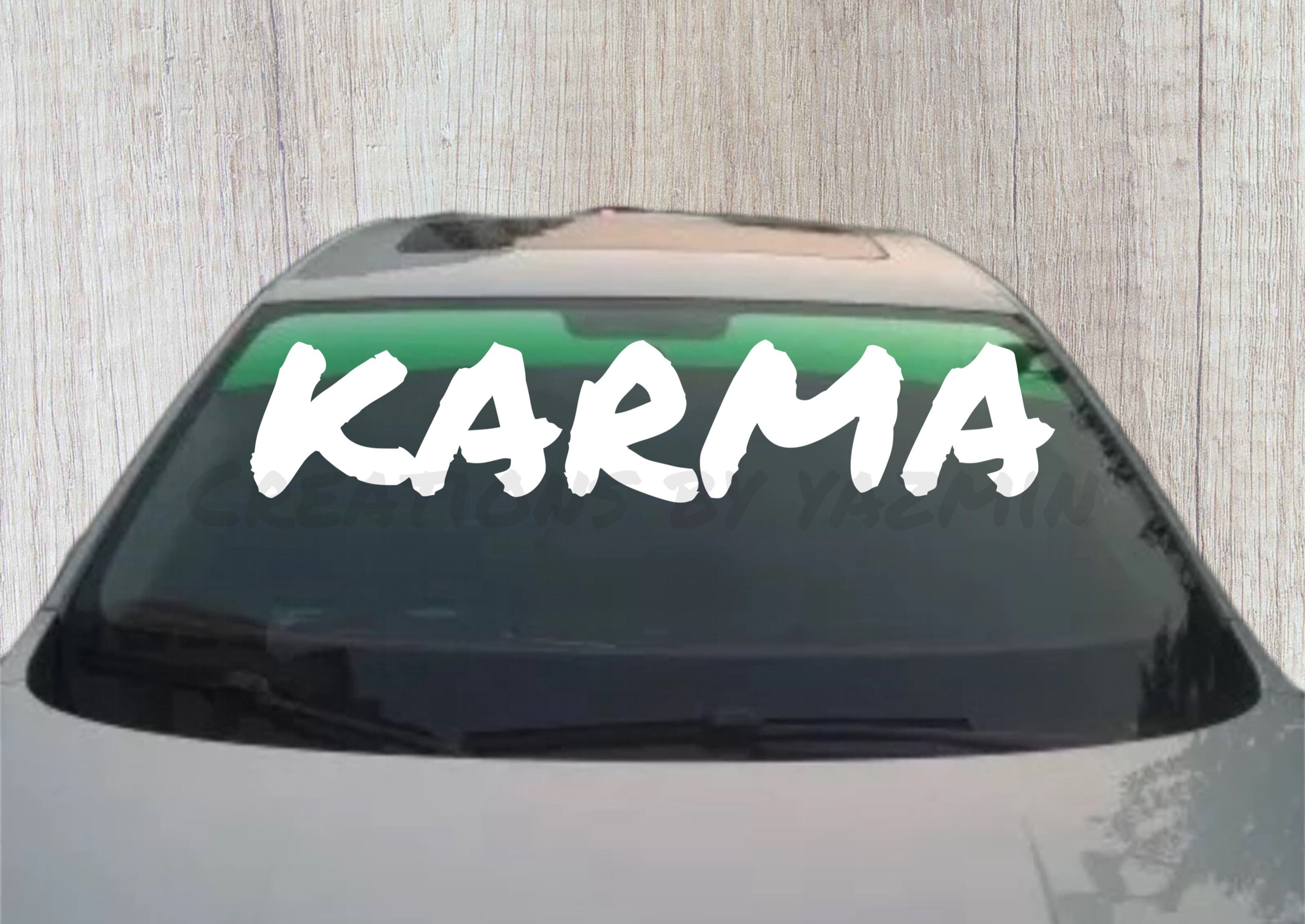 Karma Car Decal, Karma Sticker, Karma Decal, Winshield Decal , Karma ...