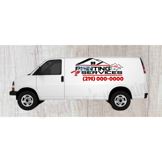 Painting Company Decal Custom Van Lettering Painting - Etsy
