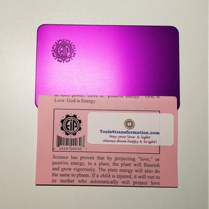 EIP Positive Energy Purple Plate Small Original Tesla - Positive Energy ...