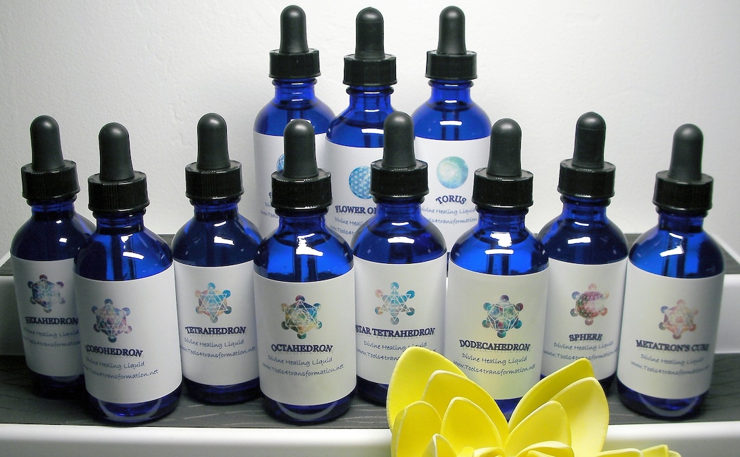 SACRED GEOMETRY Vibrational Essences / Divine Healing Liquids - Etsy