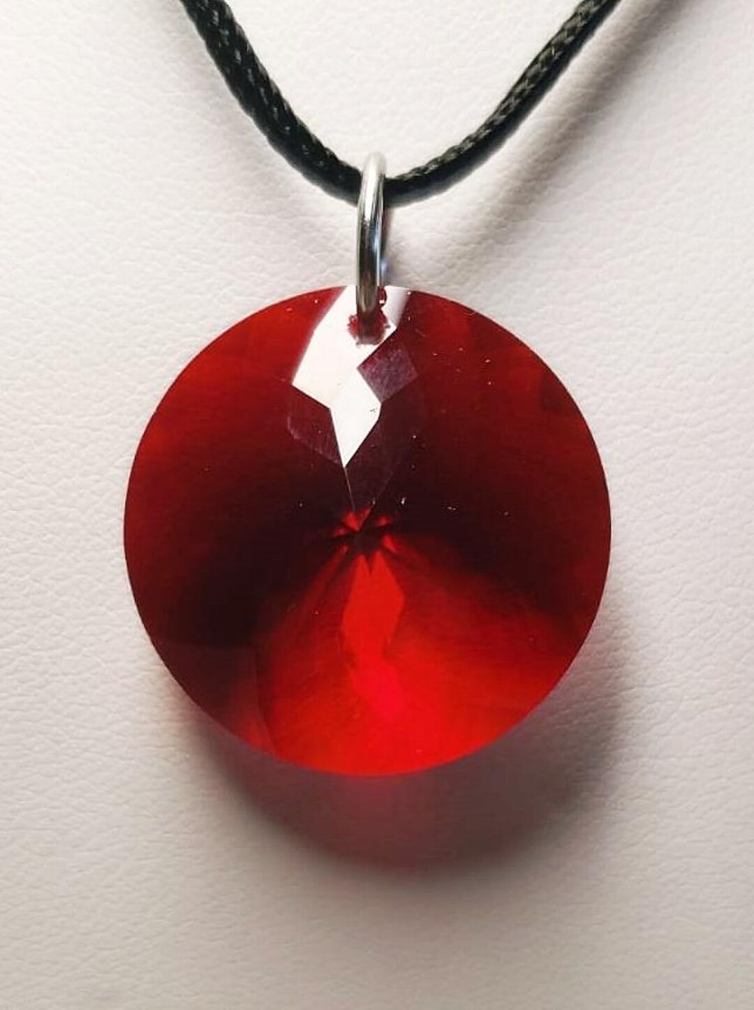 Andara Crystal Sacred Geometry Pendant Sphere Deep Red / Lion's Heart ...