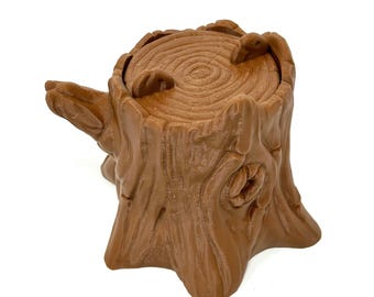 6” Concrete Tree Stump Planter - Etsy