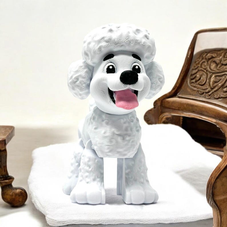 Elegant Poodle: A 3d-printed Masterpiece - Etsy