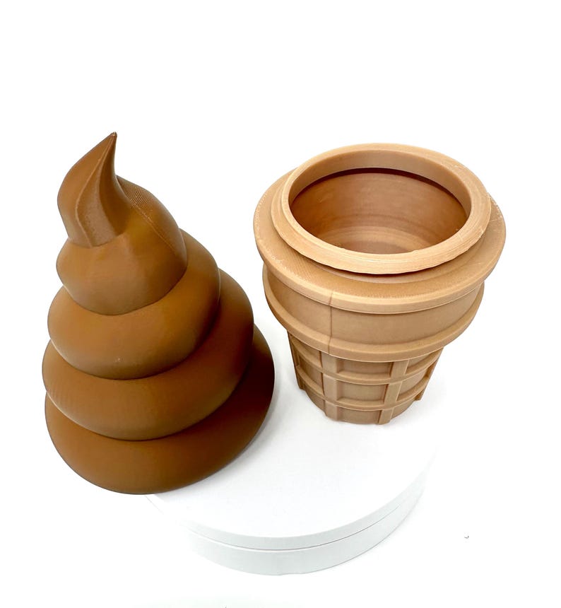 Swirly Ice Cream Cone Storage Container - Etsy