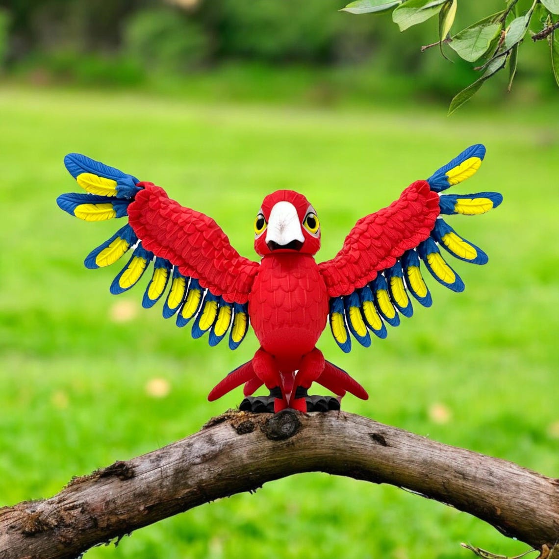 Macaw: Colorful 3D Printed Bird - Etsy