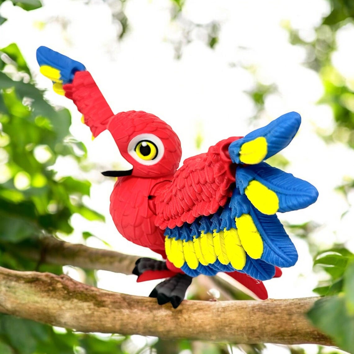 Macaw: Colorful 3D Printed Bird - Etsy