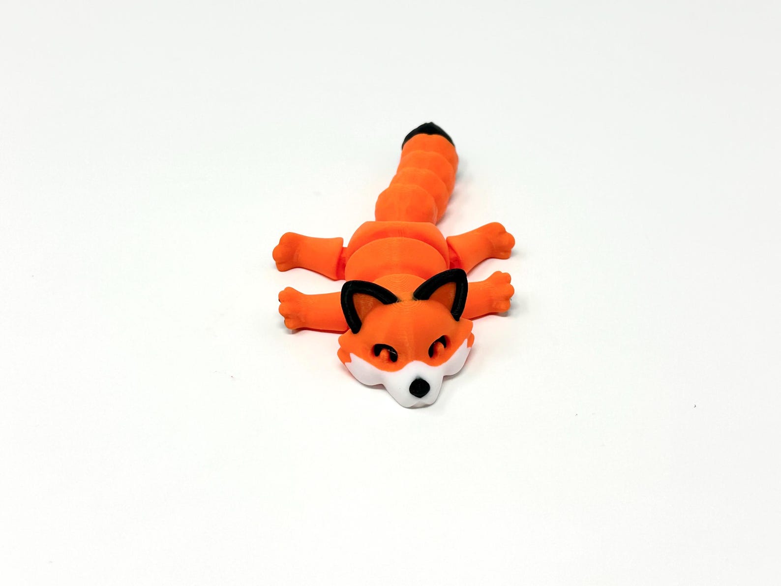 Articulated Orange Fox | 3D Printed Flexi | Fidget Toy | ADHD Toy ...