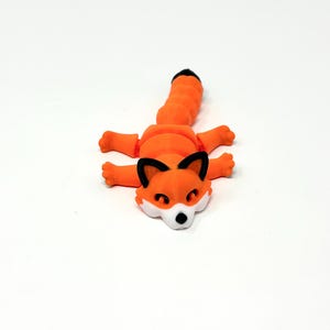 Articulated Orange Fox | 3D Printed Flexi | Fidget Toy | ADHD Toy ...