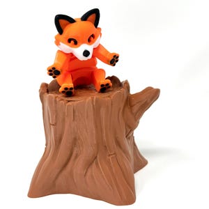 Articulated Orange Fox | 3D Printed Flexi | Fidget Toy | ADHD Toy ...