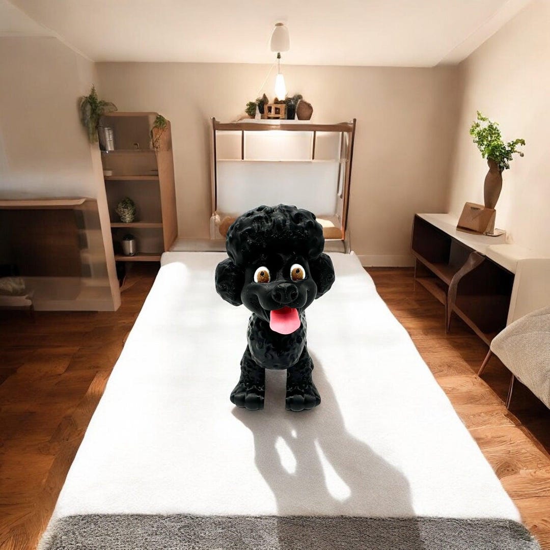 Elegant Poodle: A 3d-printed Masterpiece - Etsy