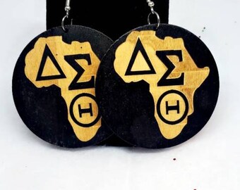Delta Sigma Theta Earrings - Etsy